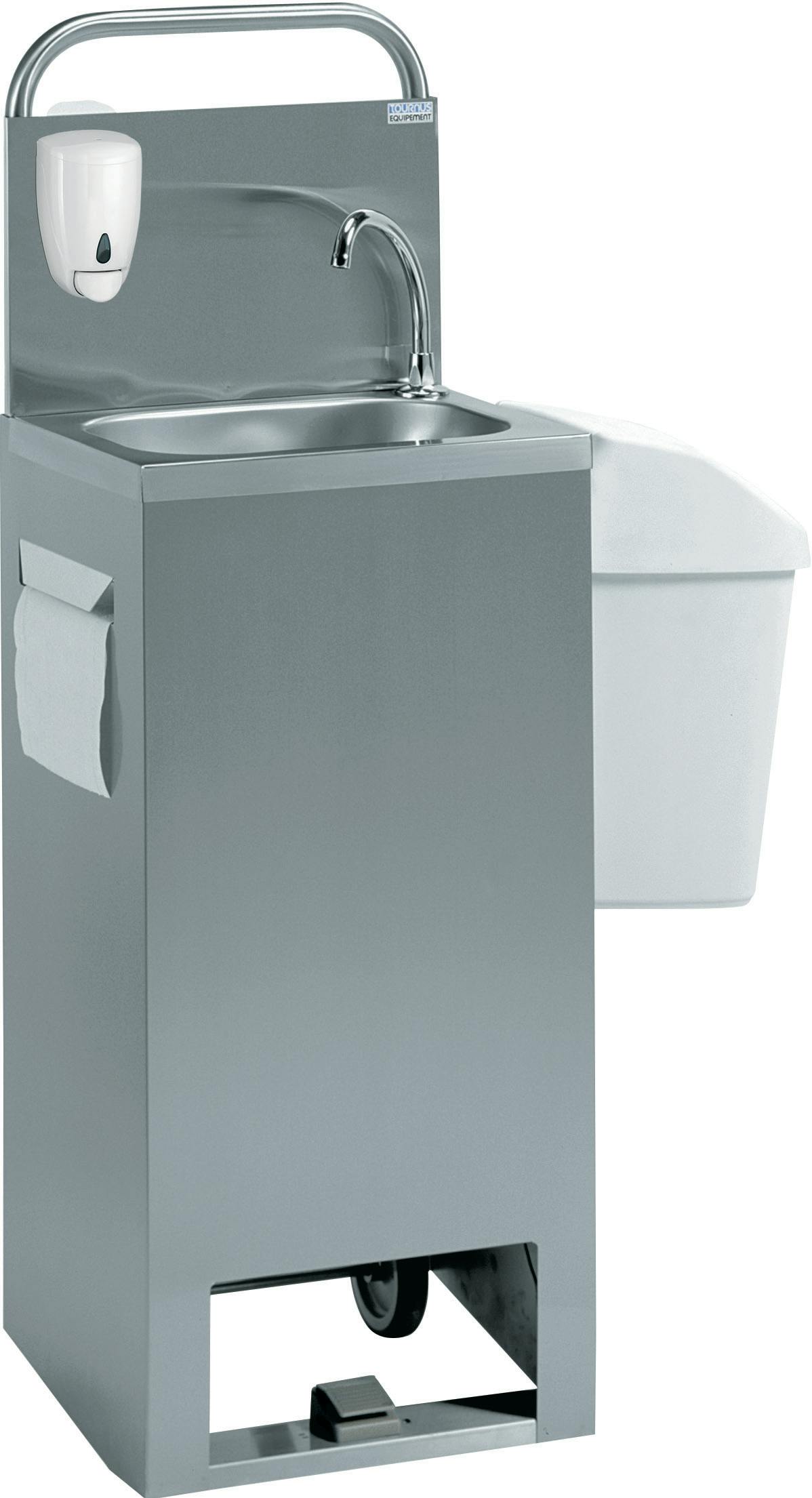 Tournus Equipement Lave-mains autonome sur roues avec dosseret longueur ...