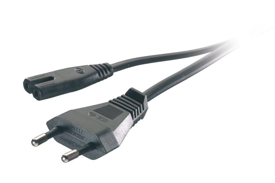 Stromkabel EURO-Stecker auf JAPAN-Stecker Typ. 8, 1,25 Meter | METRO