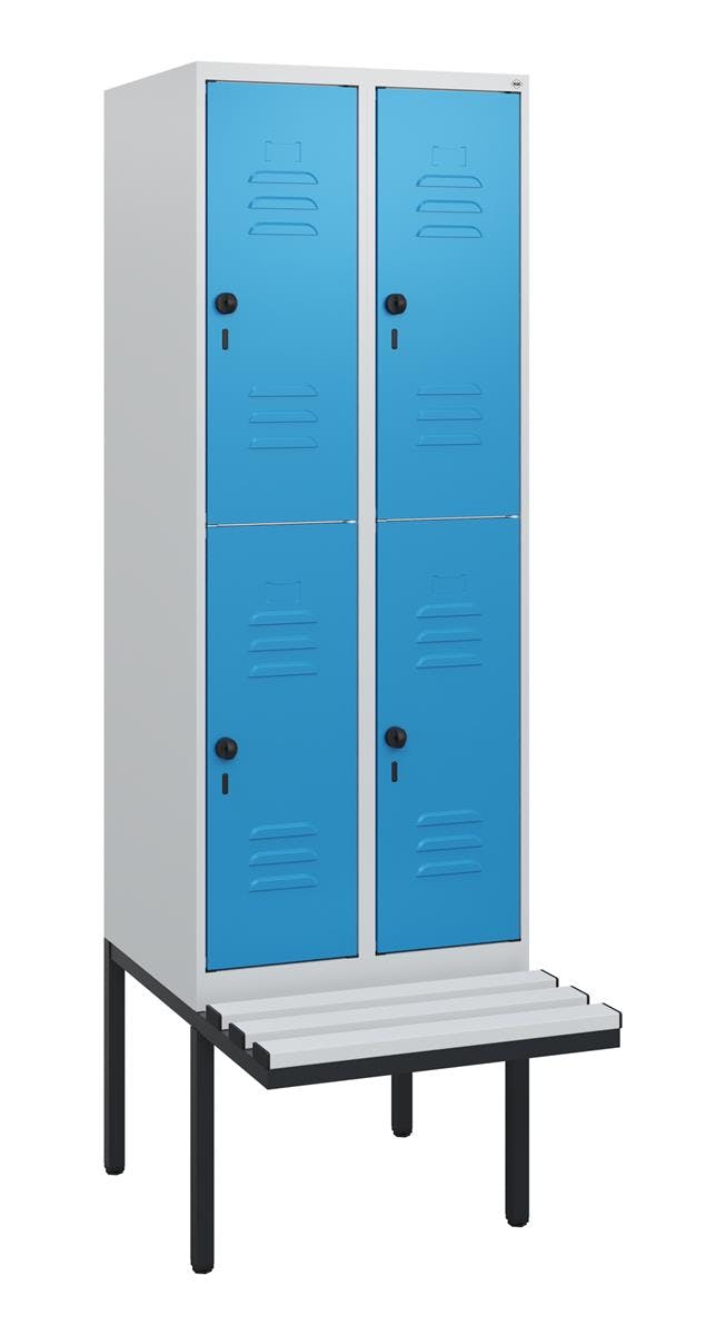 C+P Doppelstock-Spind Classic PLUS, Bank, 2 Abteile, 1950x600x815mm ...