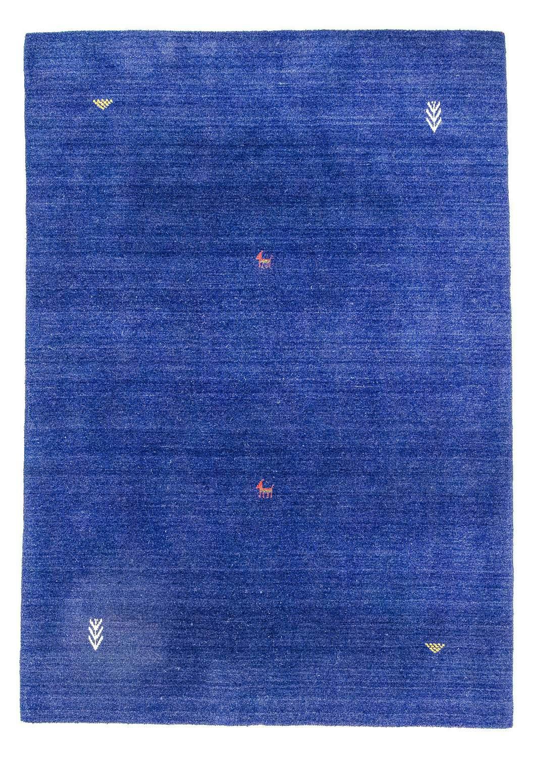 Gabbeh Teppich - Indus - Agra - dunkelblau - 250 x 200 cm - rechteckig ...