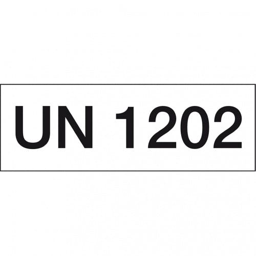 Dreifke® Gefahrgutkennzeichen Diesel UN 1202, Folie, seewasserbeständig ...