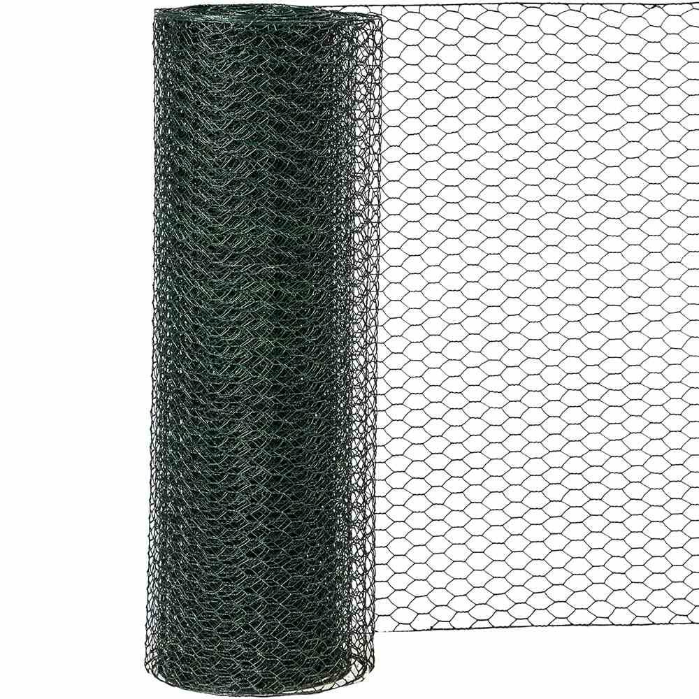 SIENA GARDEN Zeshoekig gaas PVC groen 25/1000 10 m | Makro