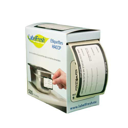 Labelfresh Etiquette HACCP 70 x 45 surgelé x 500 | METRO