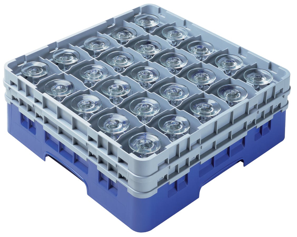 CAMBRO - 25S534-168 - Rack para lavagem 25 comp. 2 alturas - 8,7 cm Ø ...
