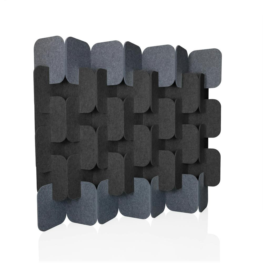 Divisorio acustico FLEXMIUT PLUG PET set da 6 pezzi 163x170x25cm grigio ...