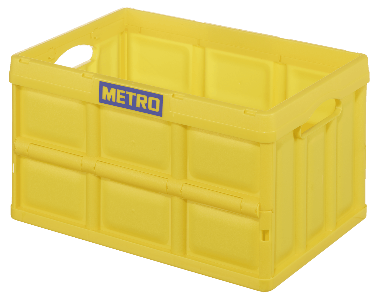 METRO Professional Opvouwbare box, 53 x 36 x 29,5 cm, 46 L, geel ...