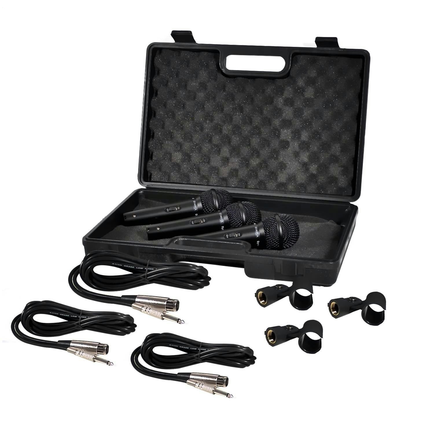 SOUNDLAB G148KA Kit de microphone vocal professionnel filaire dynamique ...