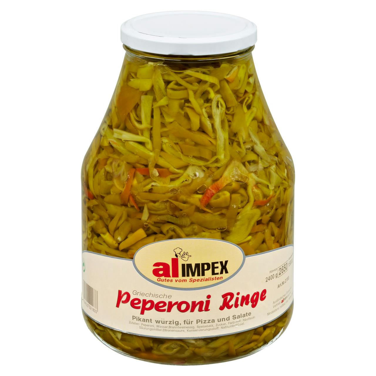 Alimpex Griechische Pepperoni Ringe Pikant-Würzig (1,5 kg) | METRO