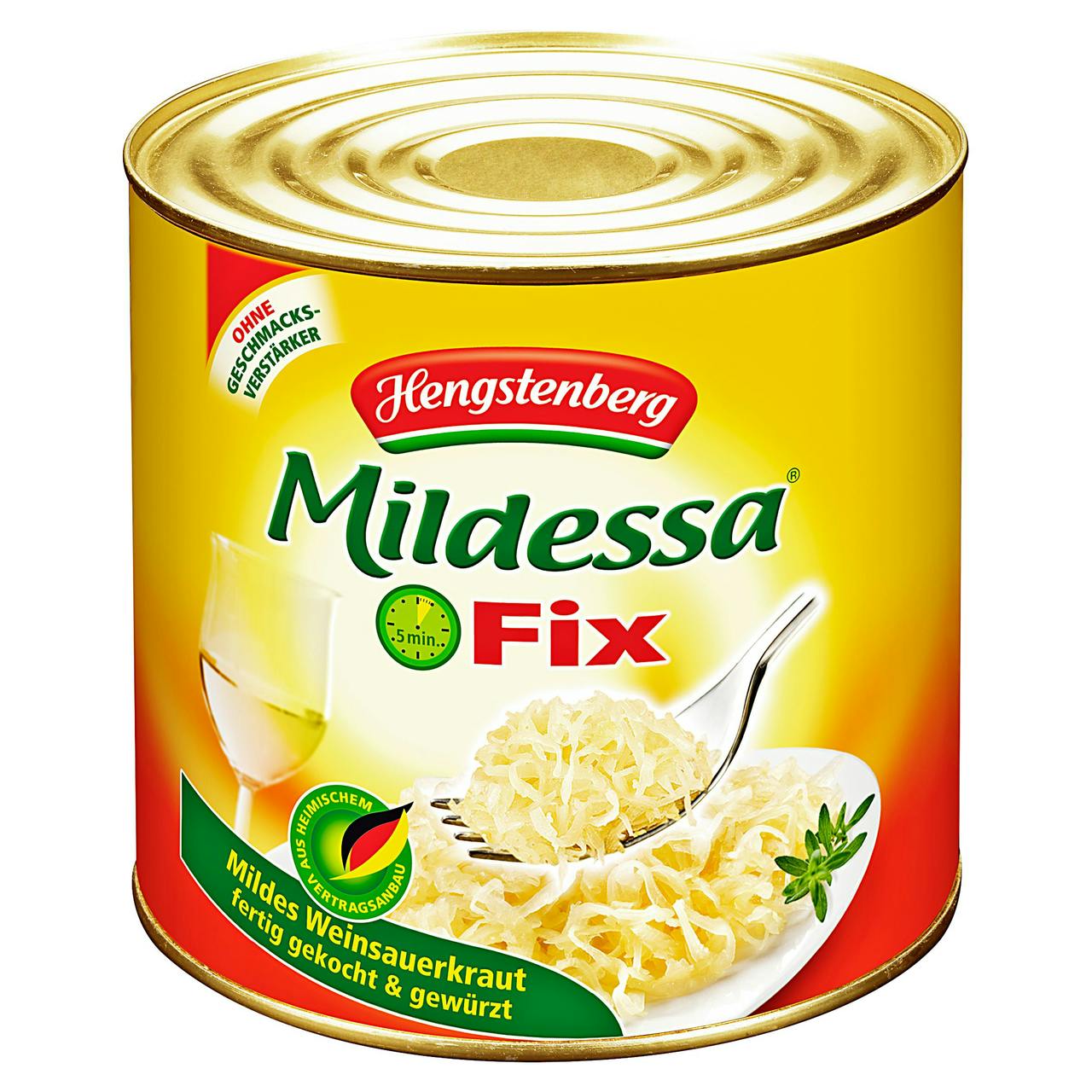 Hengstenberg Mildessa Fix Mildes Weinsauerkraut (2,53 kg) | METRO