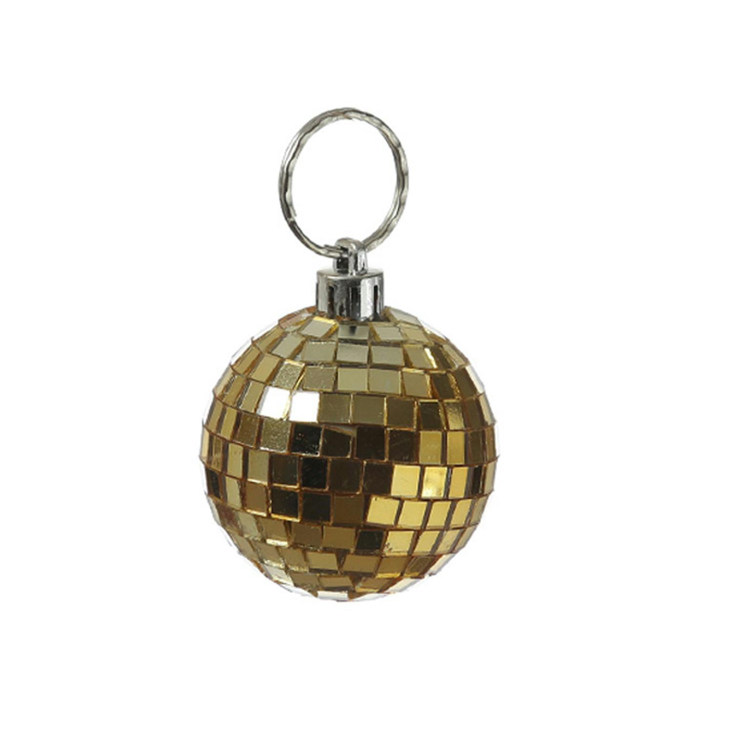 Spiegelkugel 5cm Mini Discokugel coole Party Disko Deko gold | METRO