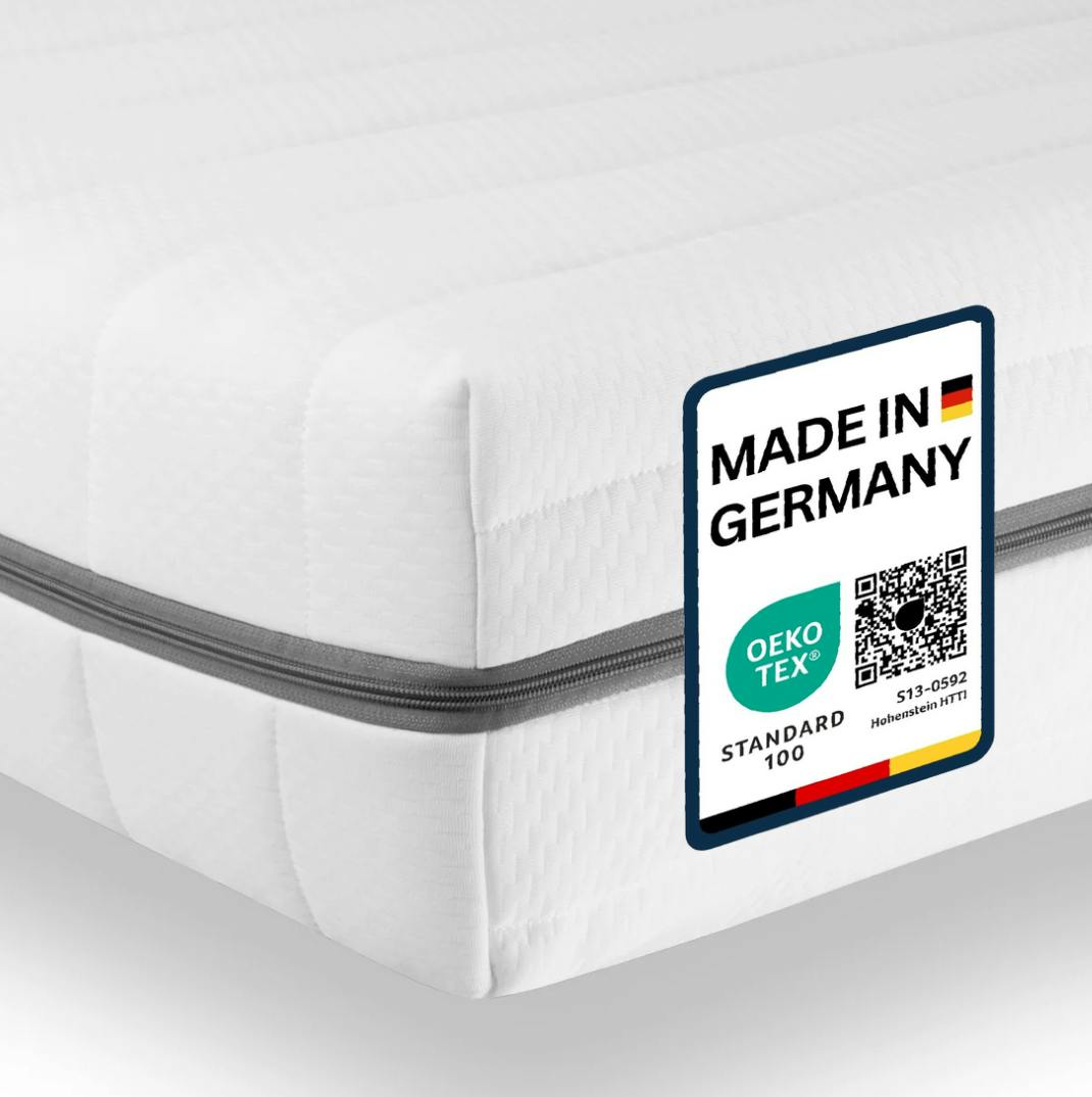 Koudschuim matras 200x200, 15cm hoog, orthopedisch matras met 7 zones ...
