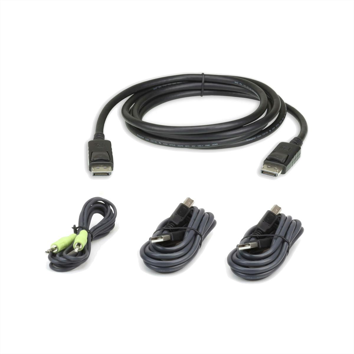 ATEN 2L-7D03UDPX4 USB DisplayPort Secure KVM Kabel Set 3M | METRO