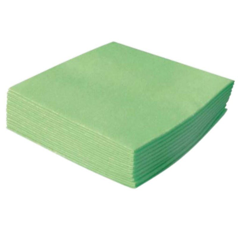 Lavette non tissée verte - 38x40 - x10 - LAMATEX | METRO