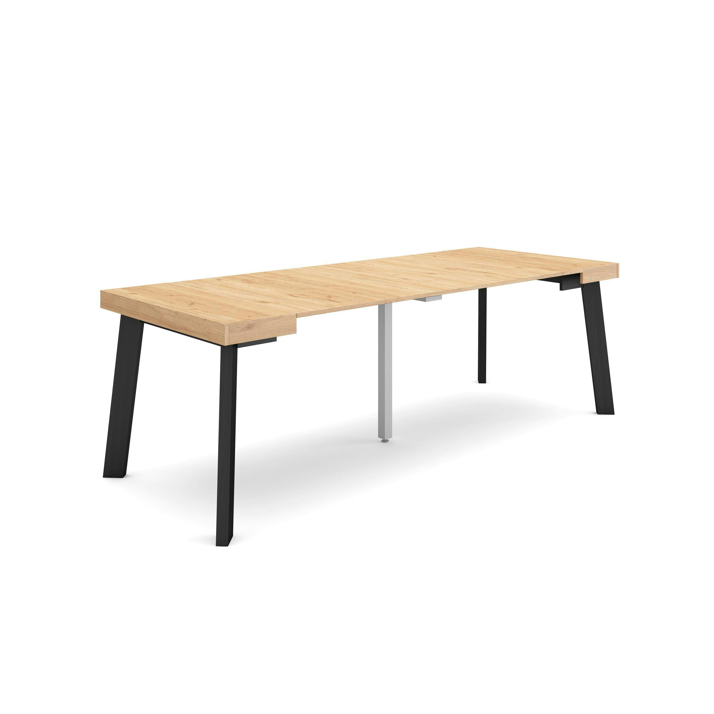 Uitschuifbare Consoletafel, Console table, 222x90x73cm, Voor 10 ...
