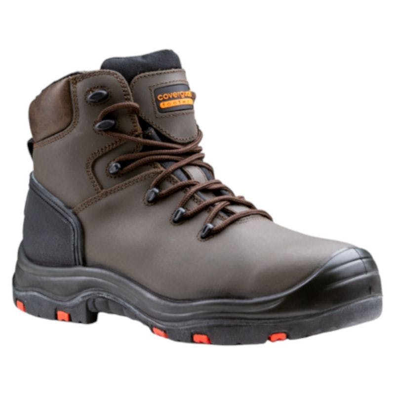 Coverguard - Chaussures de sécurité montantes en cuir marron TOPAZ EH ...