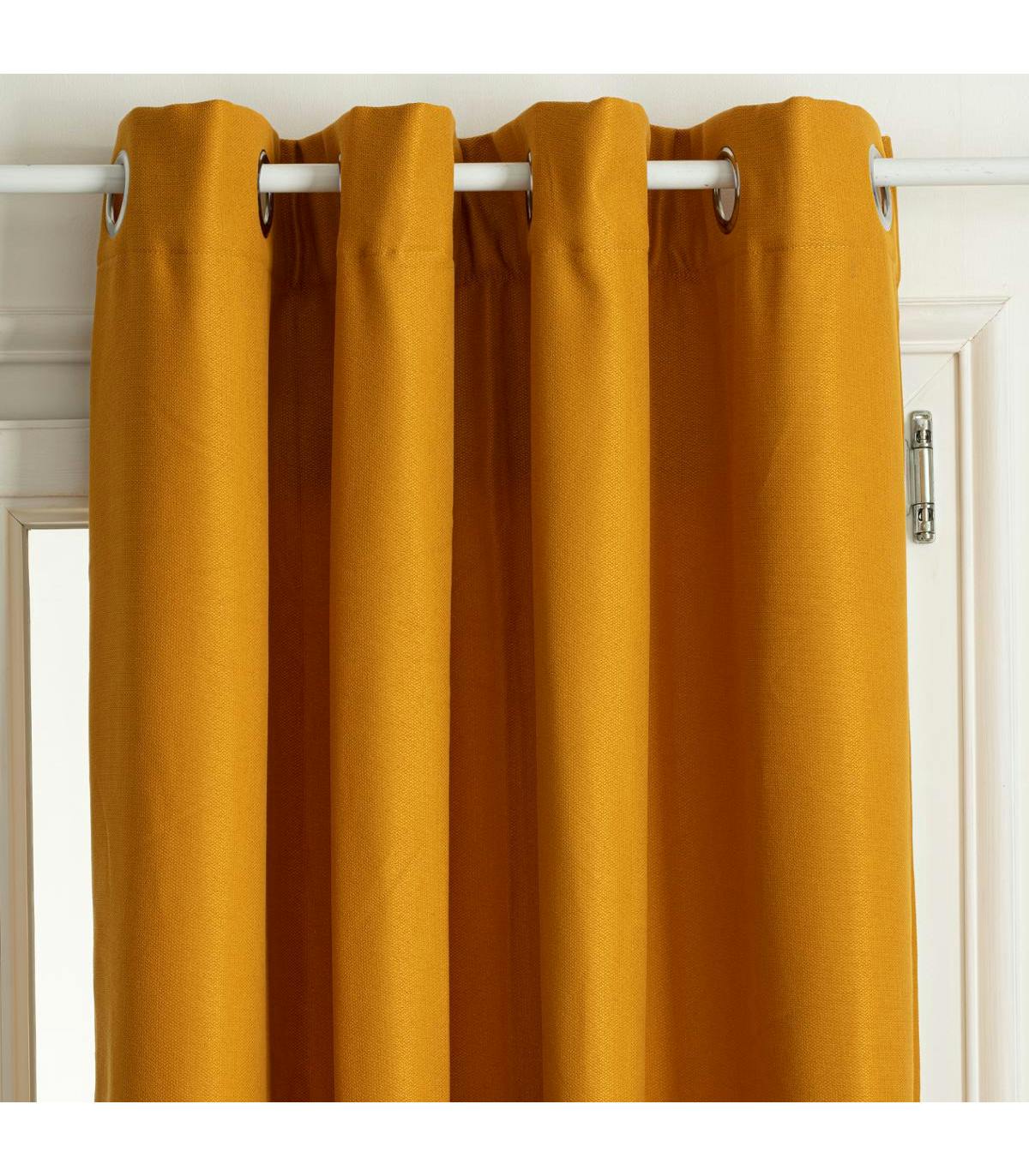 Rideau à œillets Isolant Ocre 140 x 260 cm | METRO