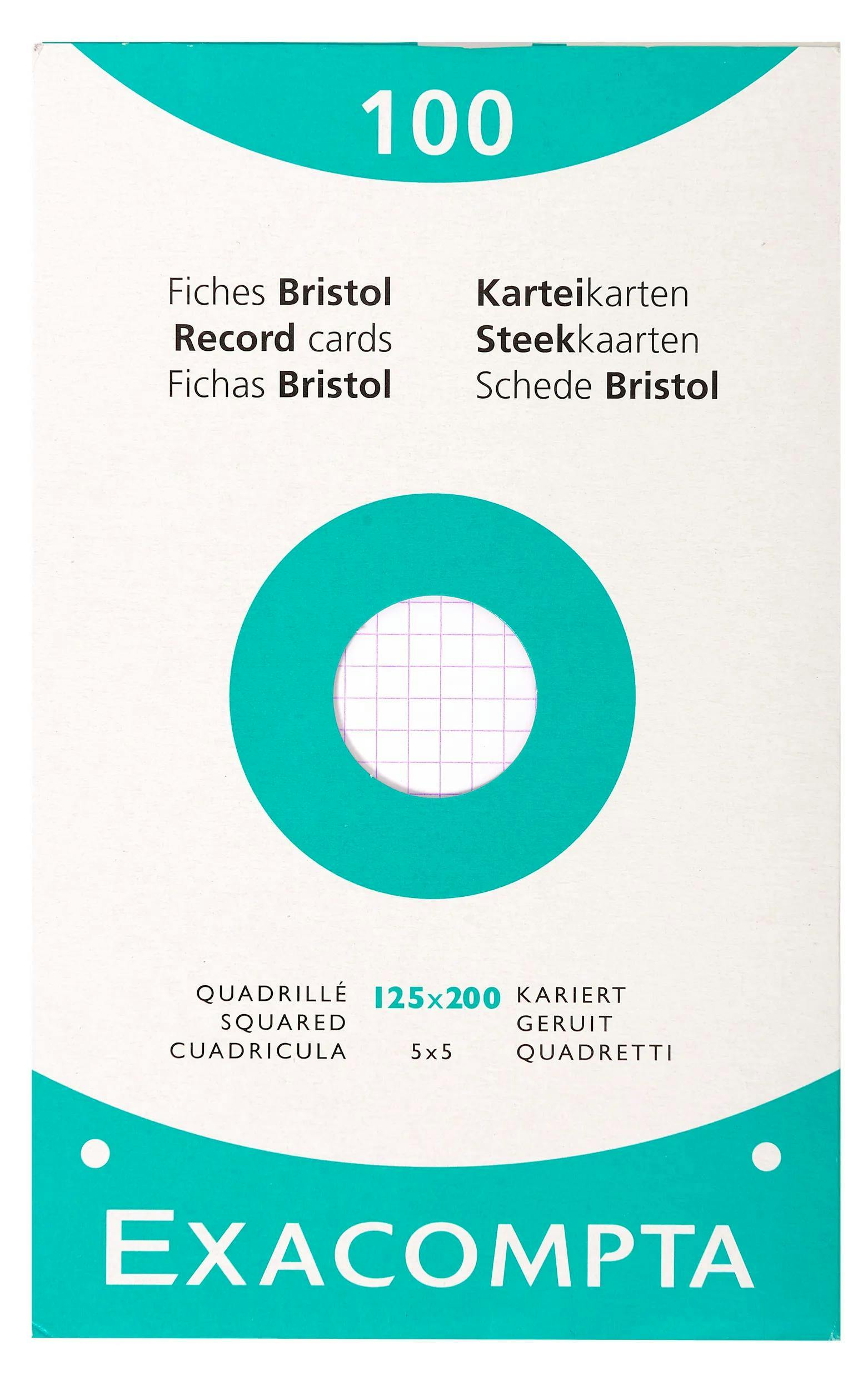Exacompta - Réf. 13603E - Carton de 12 Etuis de 100 fiches - bristol ...