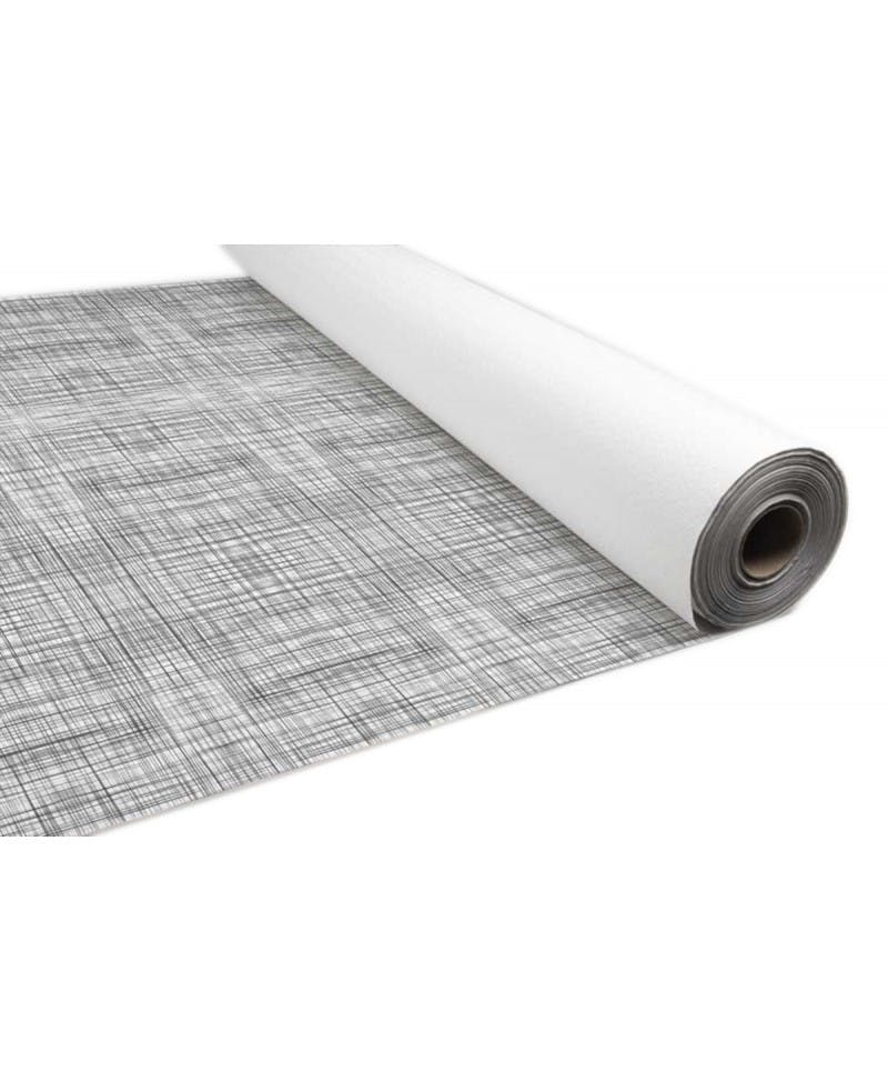 Rol papieren tafelkleed 120x100 gedecoreerd Urban Zwart | Makro