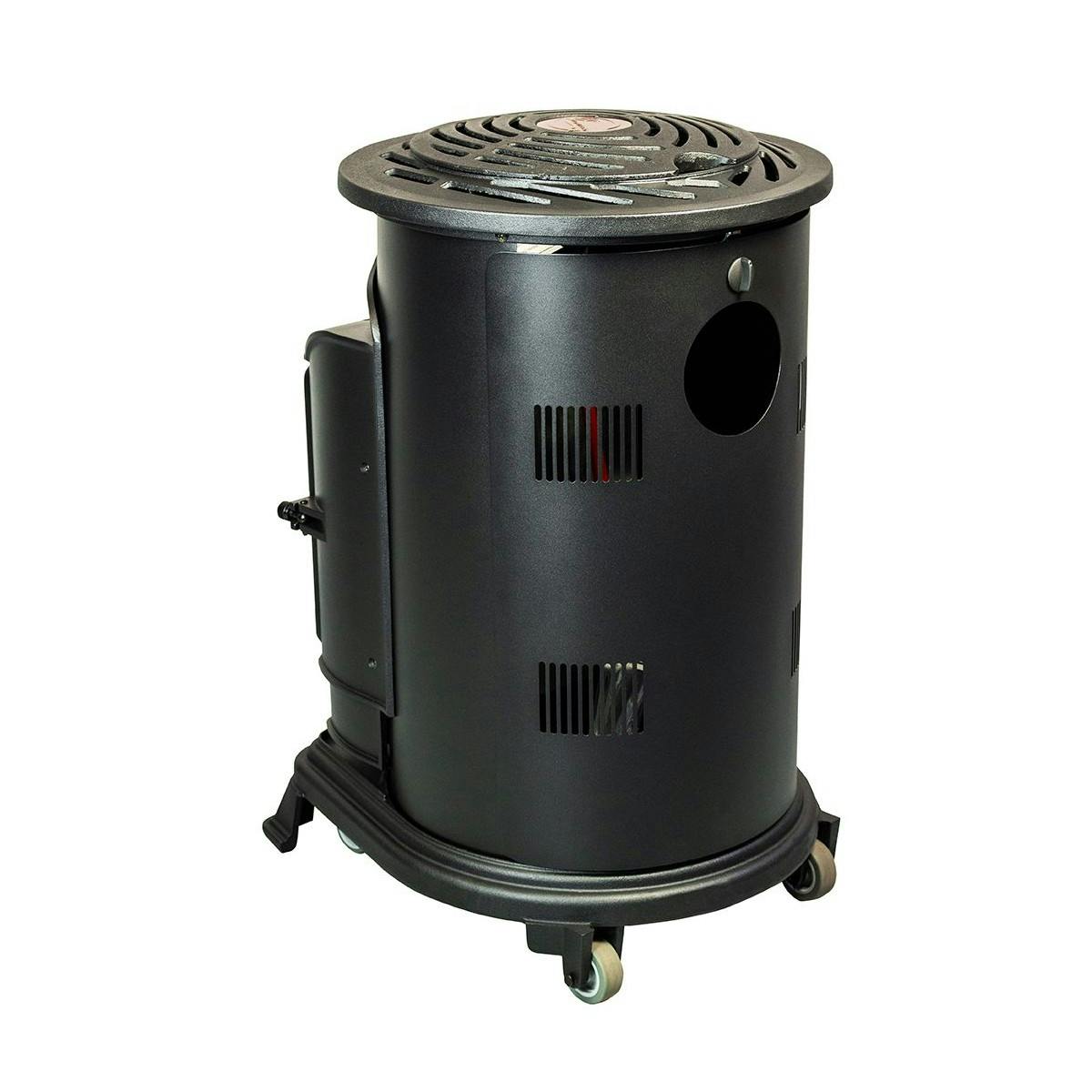 Stufa a gas in ghisa originale 3400W NERO Effetto fuoco Provenza ...