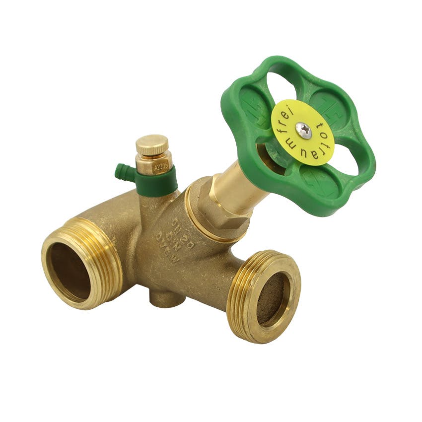 Abzweig T-Ventil Freistrom Eingang DN 20/ 1` nicht steigende Spindel ...