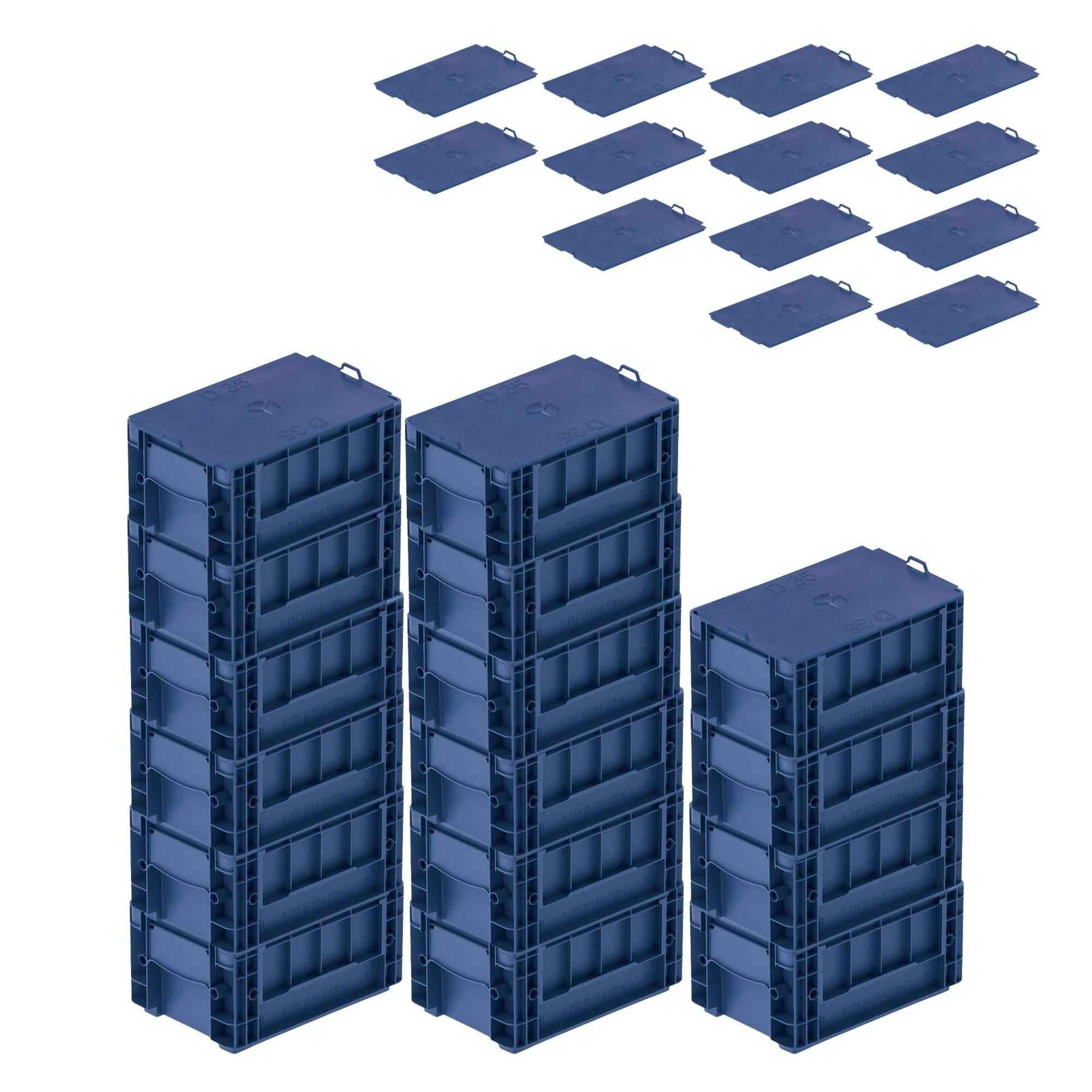 PROREGAL 16x VDA KLT Kleinladungsträger mit Verbundboden ...