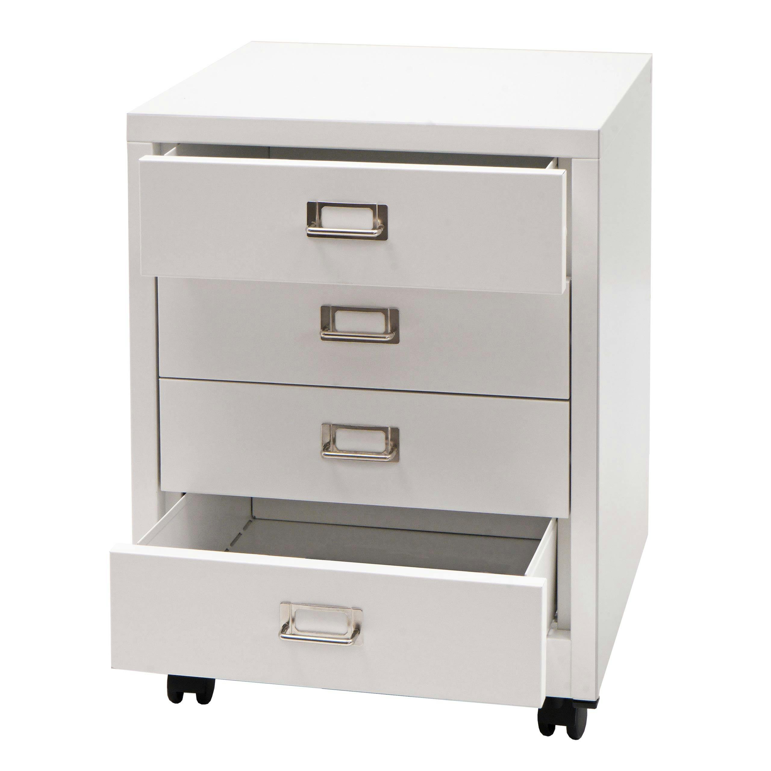 Rolcontainer HWC-L49, ladekast stalen archiefkast, metaal 55x40x41cm 4 ...