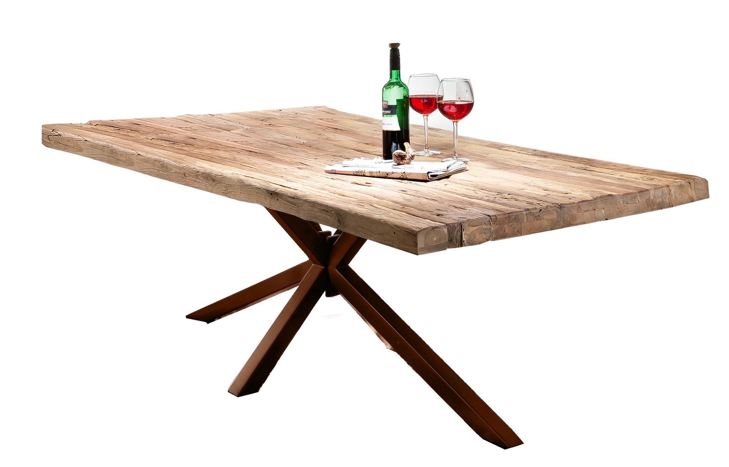 SIT Tisch 160x90 cm | Platte Teak natur | Gestell antikbraun | Serie ...