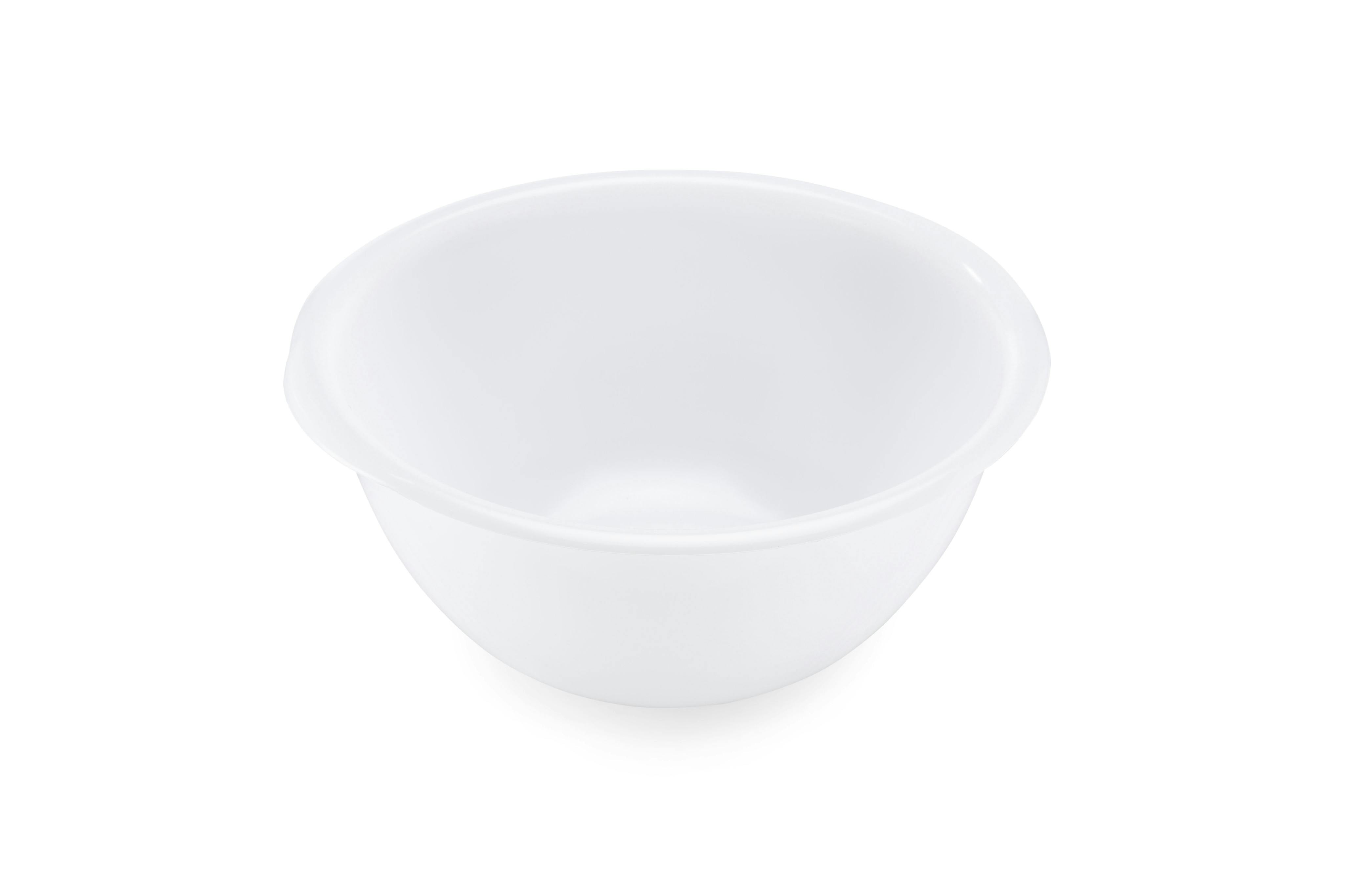 thermohauser plastic kom 4,5 L - Veelzijdige PE kom met handvat, wit ...