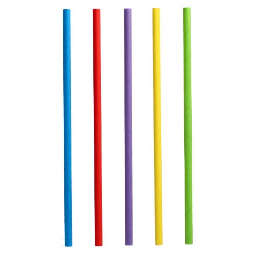 PAPSTAR 100 Shake-Halme, Papier Ø 8 mm · 25 cm farbig sortiert | METRO