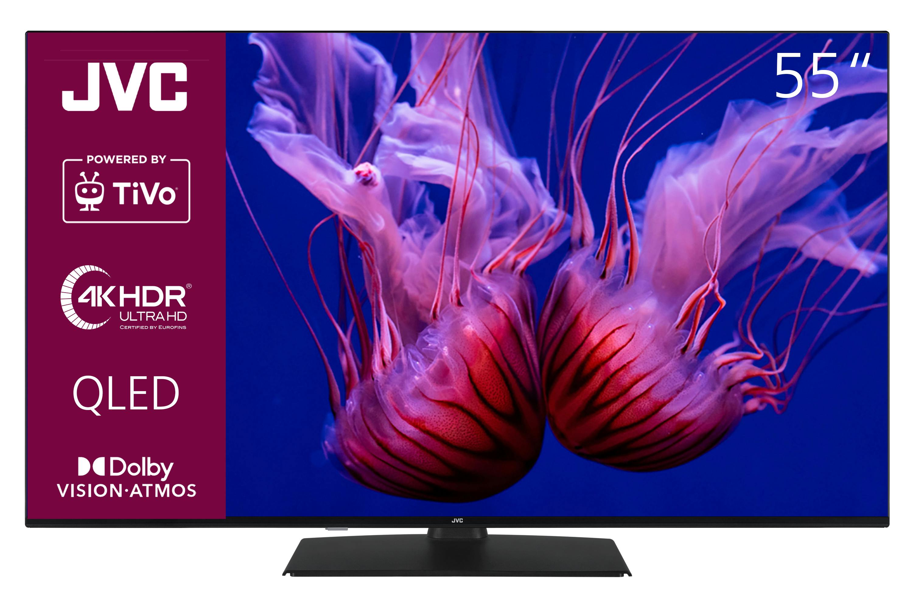 JVC 55 Zoll QLED Fernseher Smart TV (4K UHD, HDR Dolby Vision, Dolby ...
