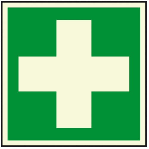 Aufkleber I PERMALIGHT plus langnachleuchtend Rettungszeichen Erste ...