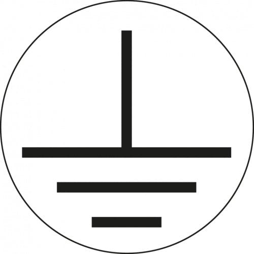 Aufkleber I Leiterkennzeichen Erde, RoHS-konform, Folie, selbstklebend ...