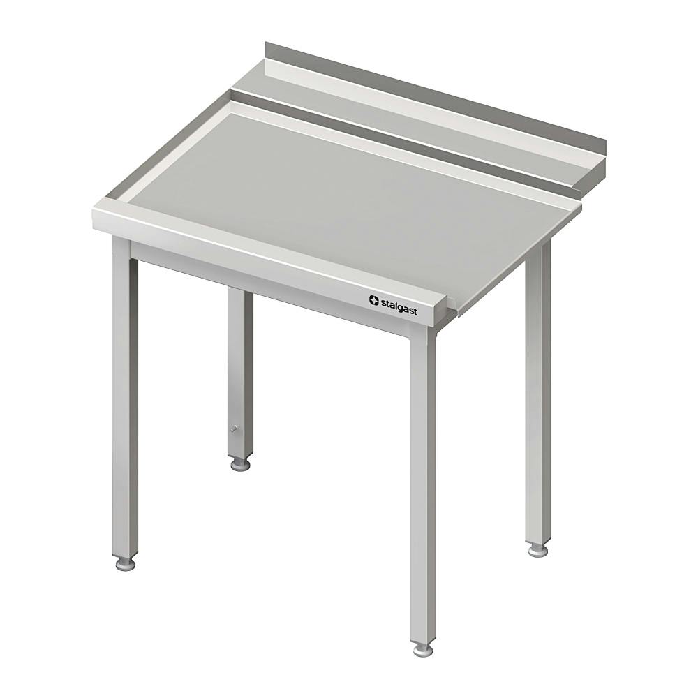 Stalgast Edelstahl Ablauftisch, 800 mm breit, Anbauseite links | METRO Marktplatz