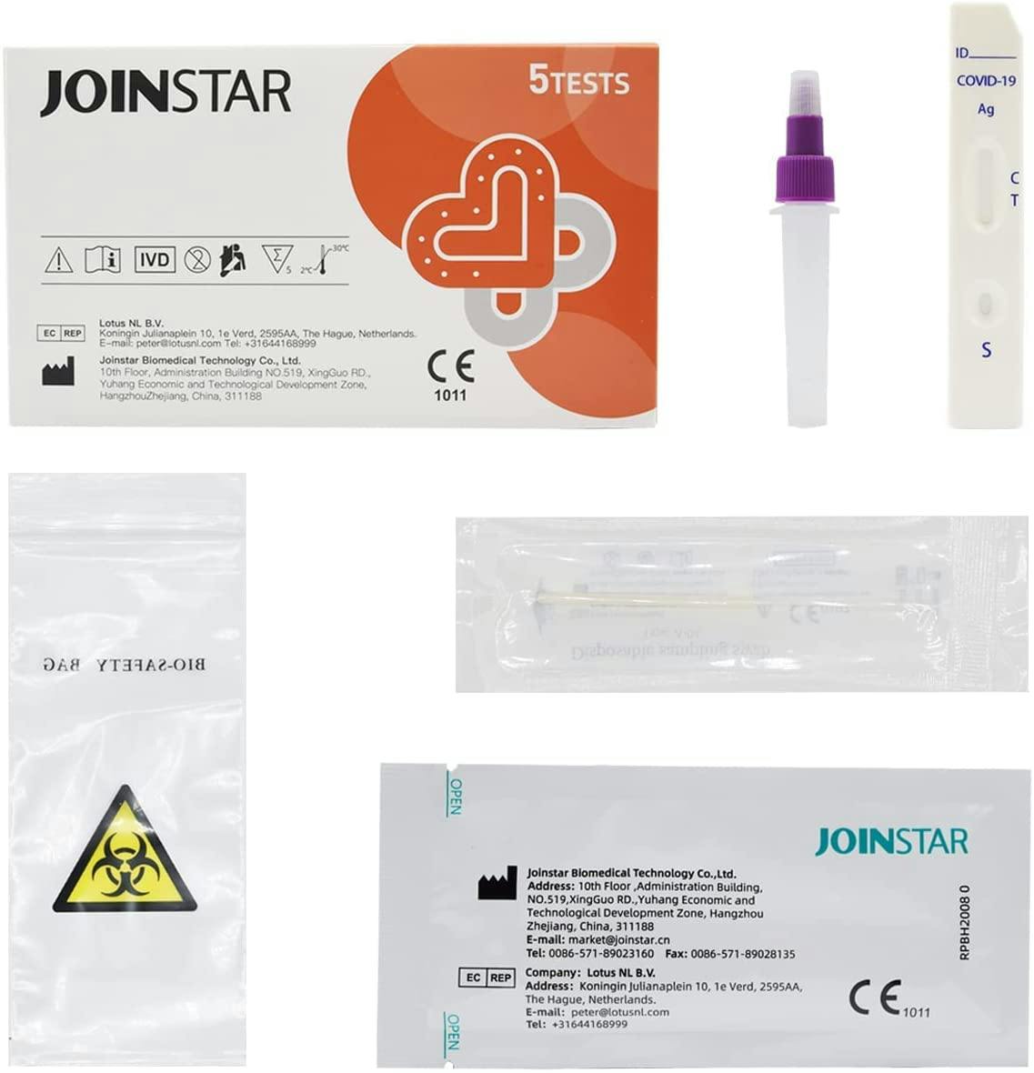 5X5er Joinstar Covid-19 Antigen Schnelltests Corona Selbsttest SARS-CoV ...