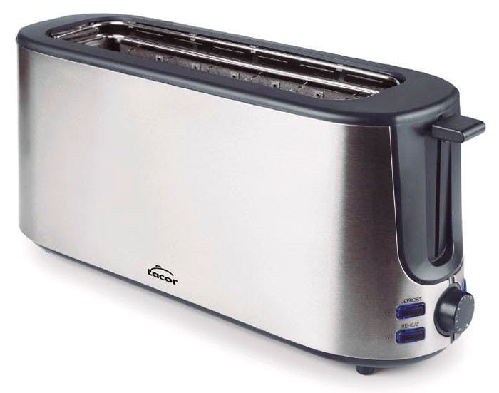 Lacor 69360 Tostora met een lange slot, 1000 W, roestvrij staal, zilver ...