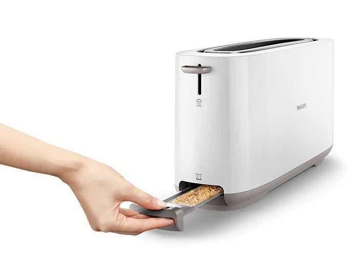 Philips Broodrooster Daily 1 Gleuf Hd2590 1030W Wit | Makro