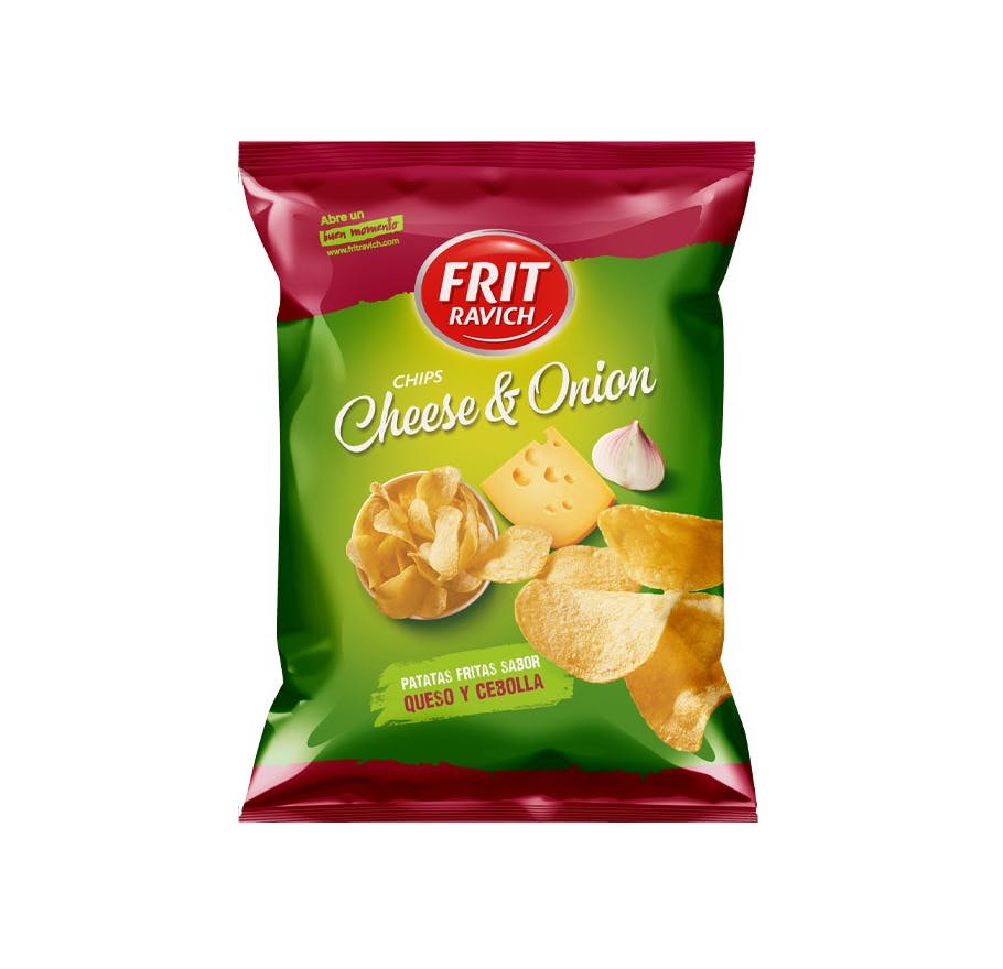 Chips fromage et oignon 40 x 38gr Frit Ravich | METRO