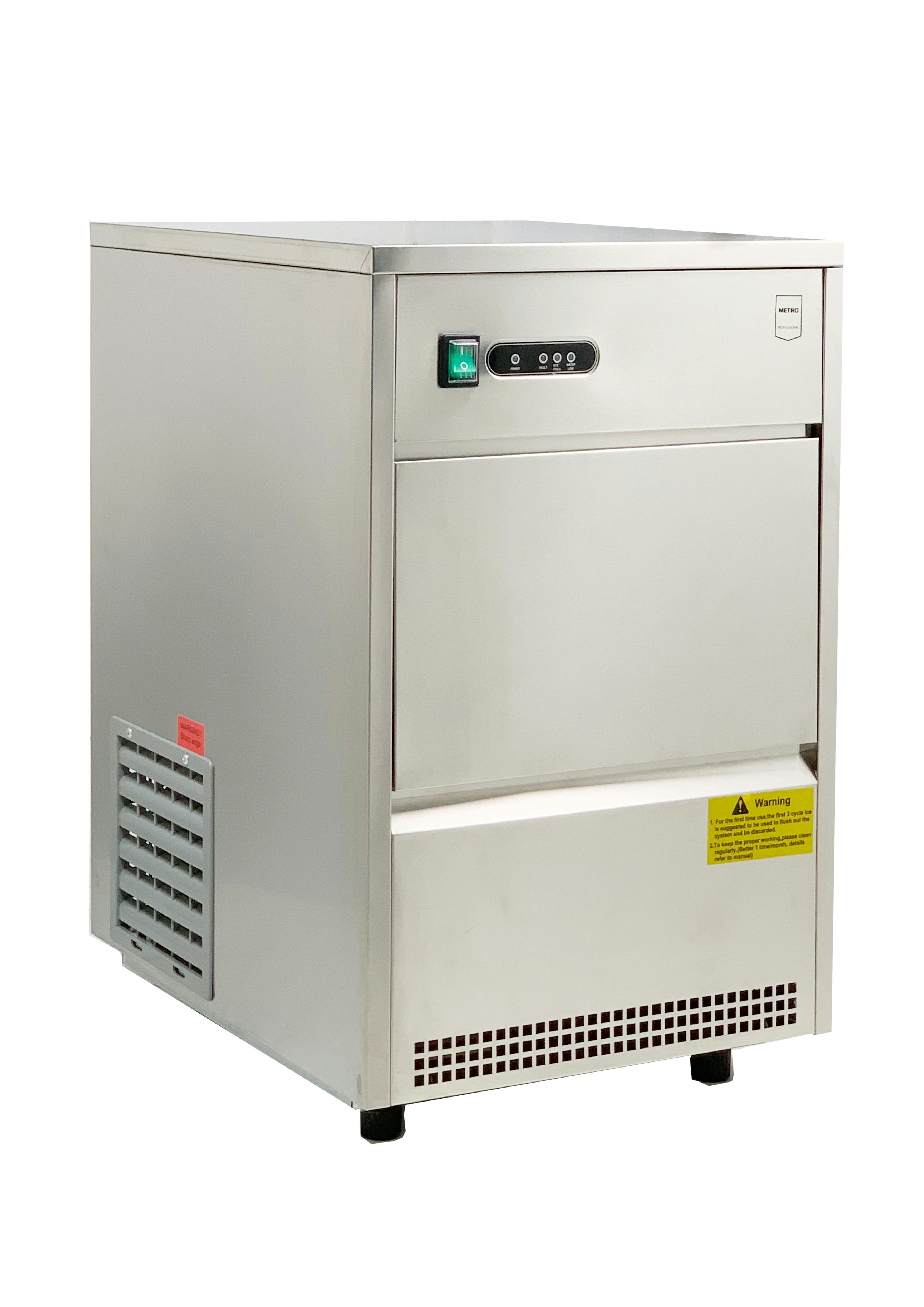 METRO Professional Machine à glaçons GIM1026B, Acier inoxydable, 42 x ...