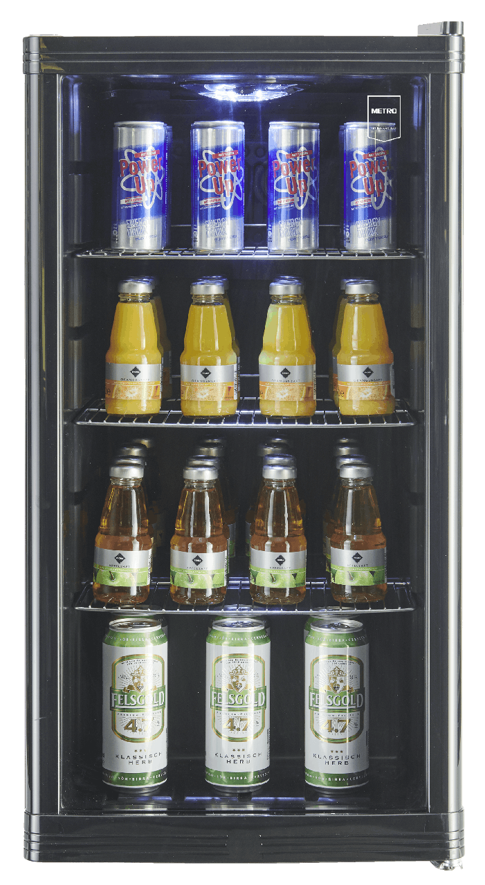 METRO Professional Frigorifero per bevande GPC1088, 43 x 49 x 83 cm, 88 ...