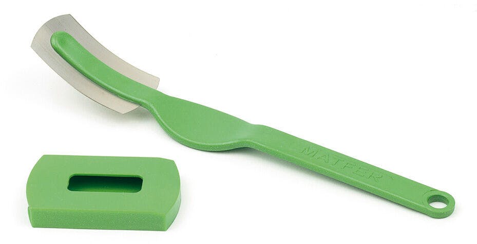 Boite de 12 lames de boulanger fixes "Grignettes " verte en Inox ...