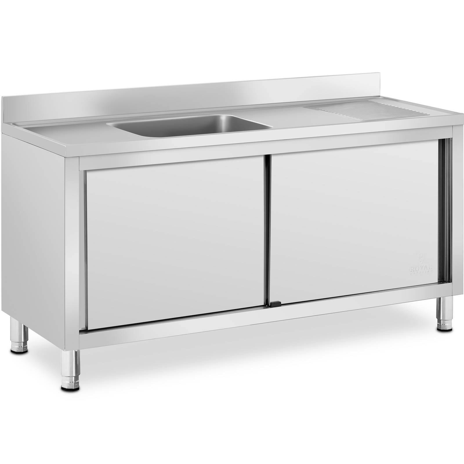 Royal Catering Wastafel kast - 1 Basin - - Roestvrij staal - 500 x 400 ...
