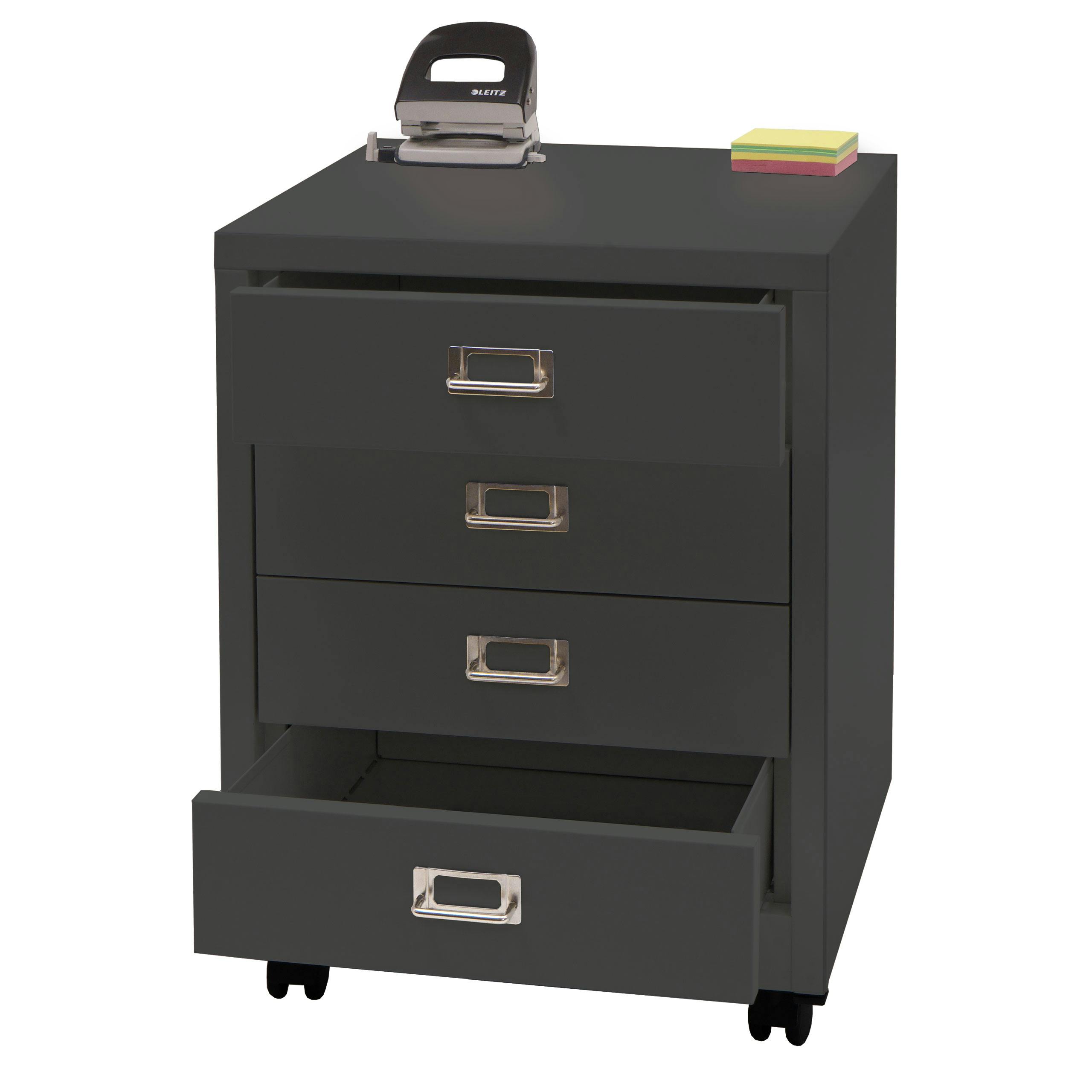 Rolcontainer HWC-L49, ladekast stalen archiefkast, metaal 55x40x41cm 4 ...