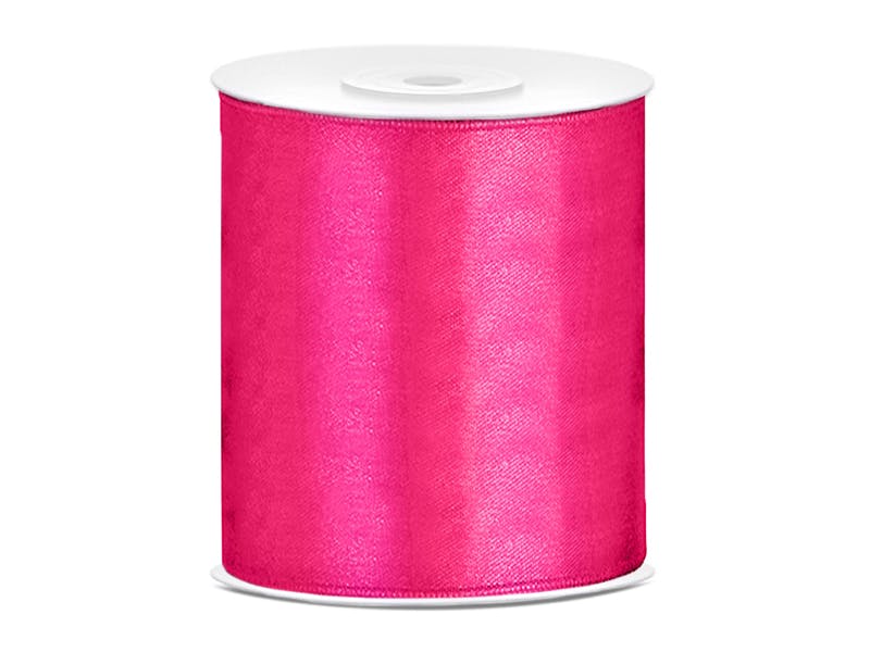 Satin Geschenkband dunkelpink 25m 100mm breit | METRO
