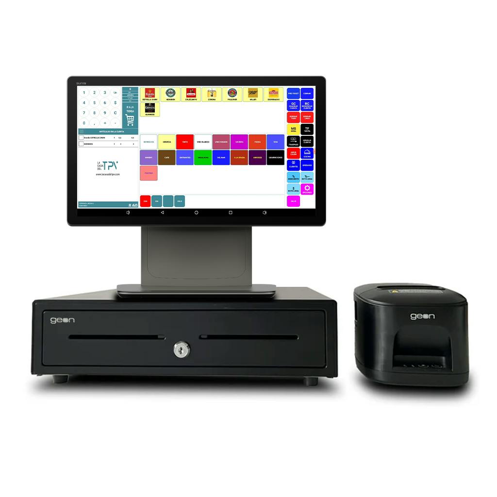 Pack TPV Sunmi D3 PRO Android 15,6" + impresora + cajon + software ...