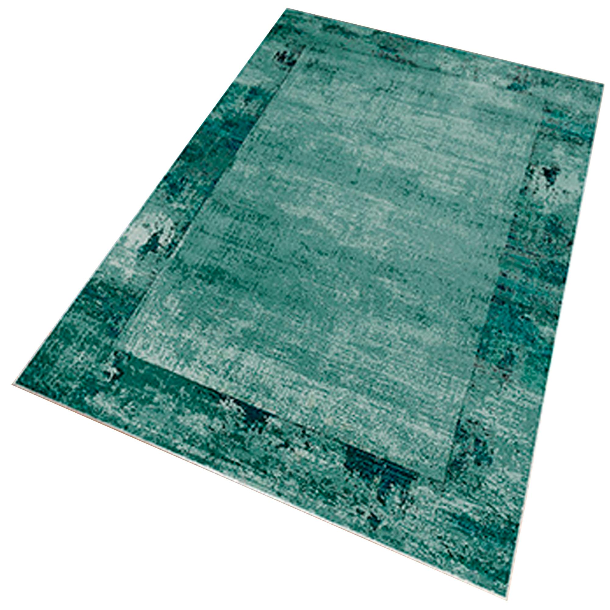 Alfombra de Poliéster 80x150cm WellHome en color Verde azulado | Makro