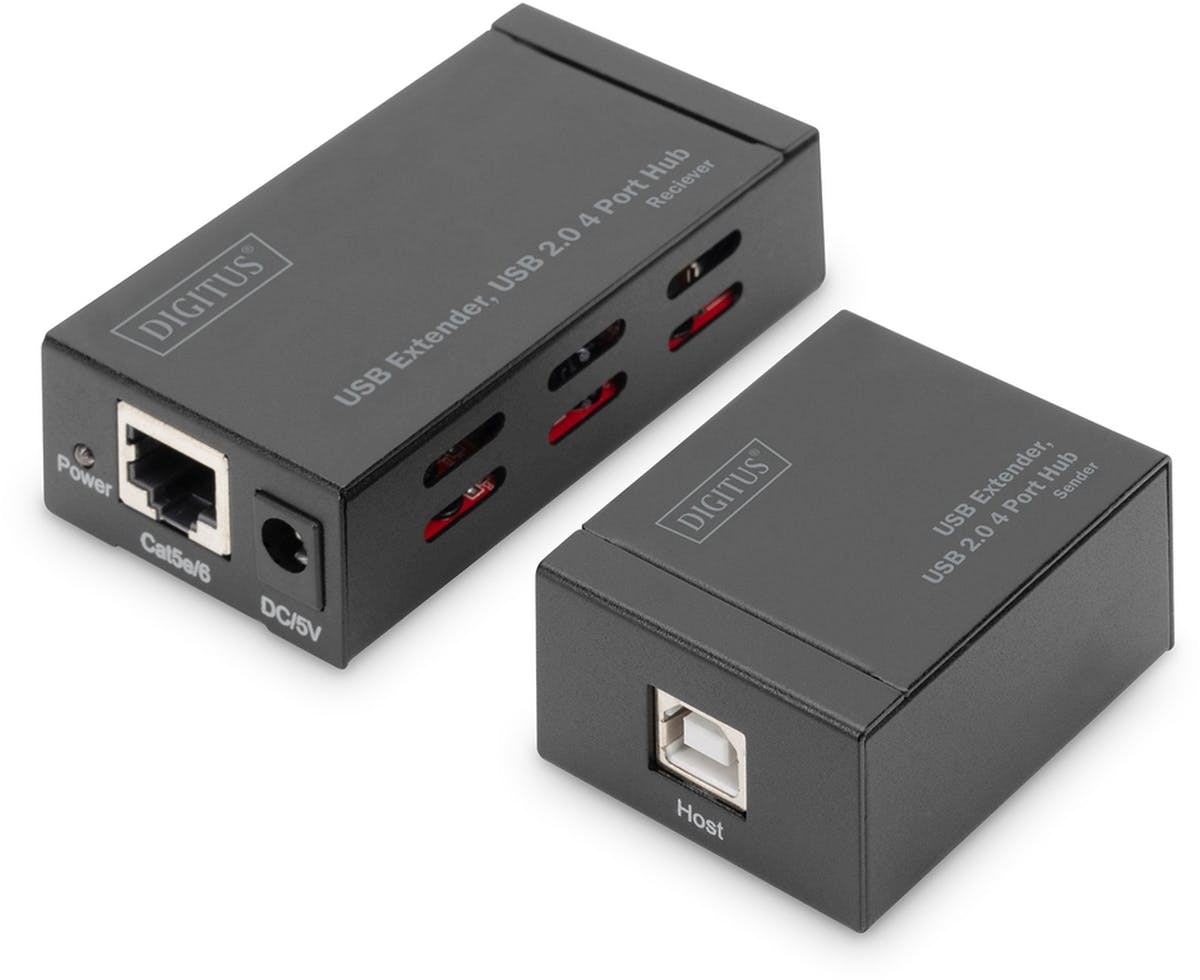 Digitus USB Extender, USB 2.0 4 Port Hub | METRO