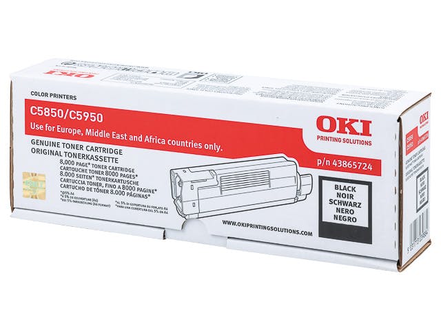 Laser/Kopierer OKI 43865724 OKI C5850 TONER BLACK | METRO