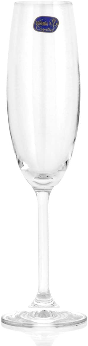 Bohemia Set 6 Calici Flute in Vetro Enoteca, 22cl | METRO