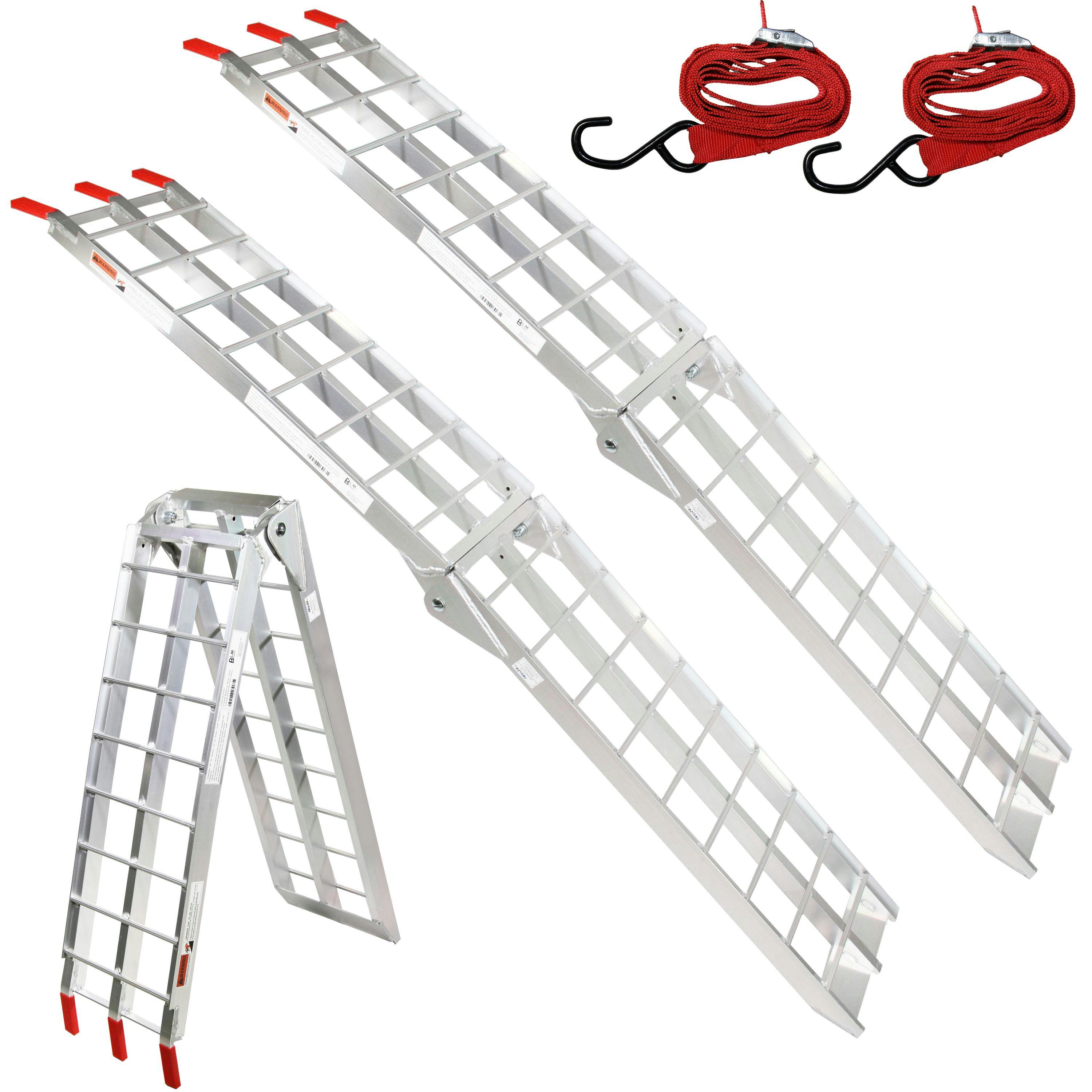 Auffahrrampe Rampe klappbar Laderampe Verladerampe Schiene 680kg Alu R4 ...