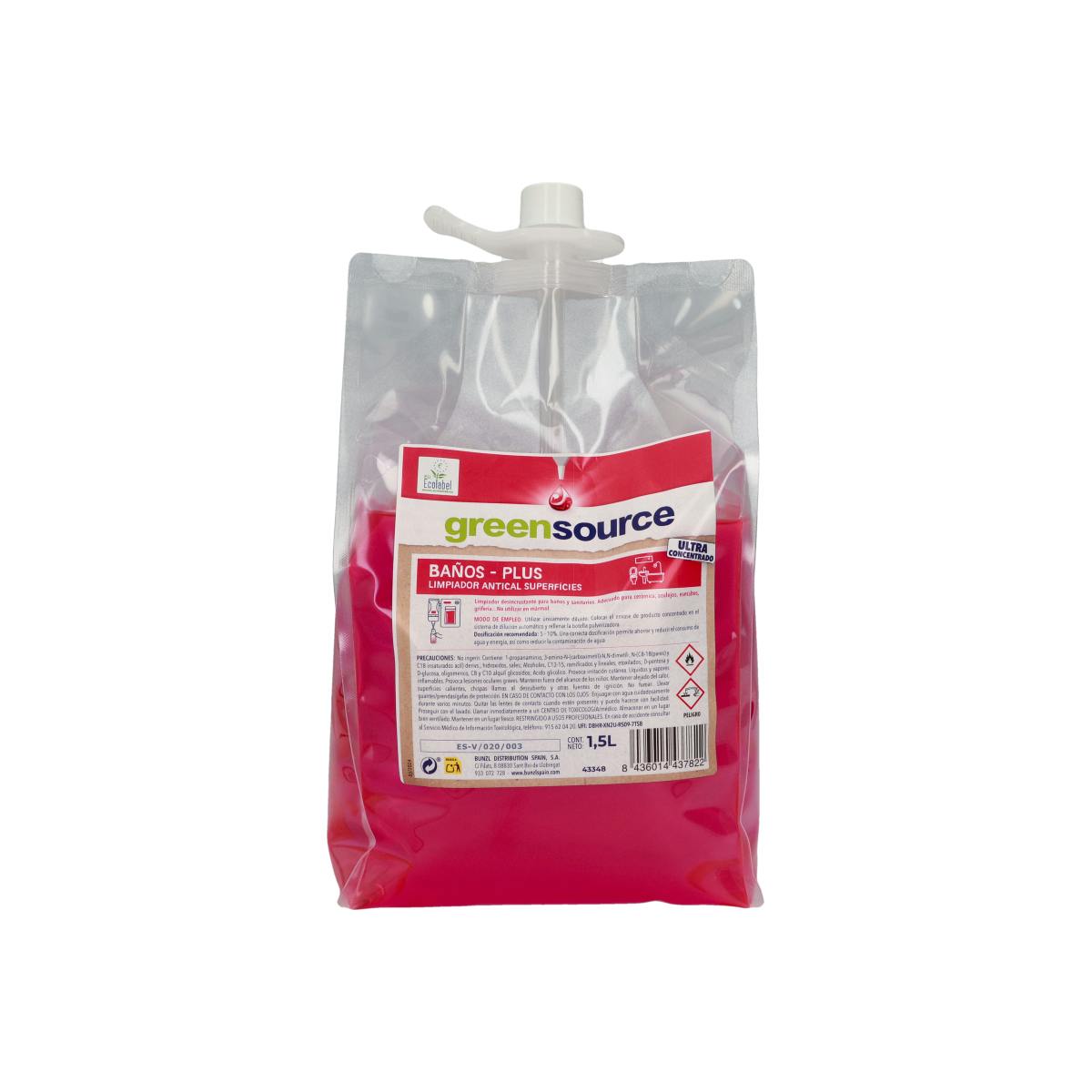 GREENSOURCE | Baños - PLUS - Caja 4 x 1,5 L | Makro